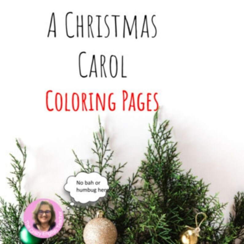 A Christmas Carol Coloring Pages or Mini Posters - Etsy