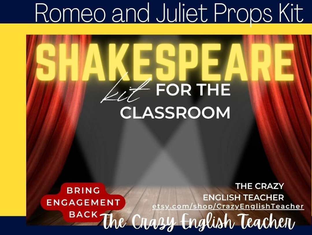 Shakespeare Romeo and Juliet Teaching Props Kit - Teacher Made ...