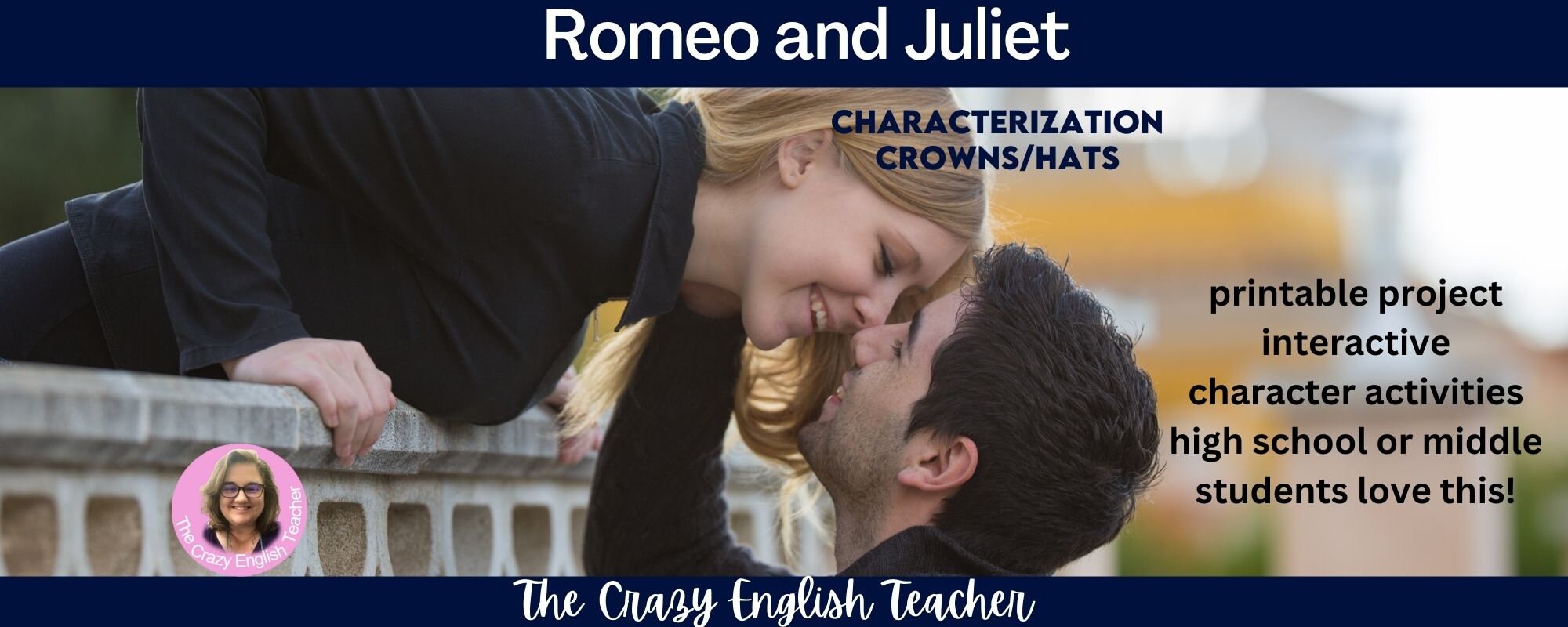 Romeo and Juliet Character Educational Printable Hats and ...