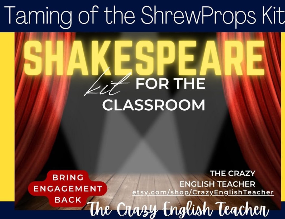Shakespeare Taming of the Shrew Teaching Props Kit - Teacher Made ...