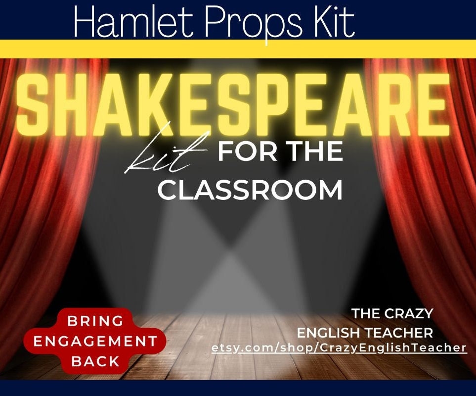 Shakespeare Hamlet Teaching Props Kit - Teacher Made - Teacher Approved ...