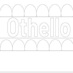 Shakespeare's Othello Character Educational Printable Hats and ...