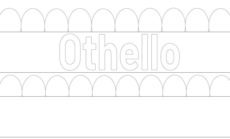 Shakespeare's Othello Character Educational Printable Hats and ...