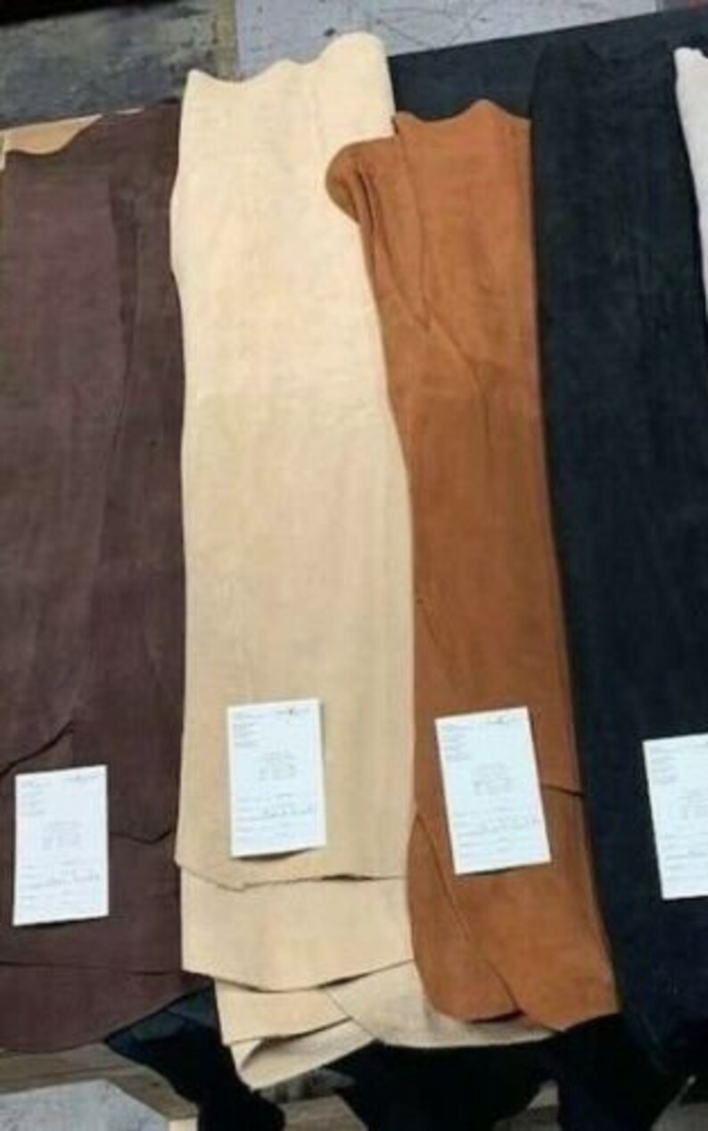 SUED Leather Squares Craftstooling/hobby - Etsy