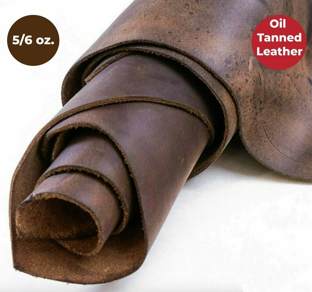 Leather Squares Crafts/tooling/workshop 5/6 Oz Bourbon Brown Crazy ...