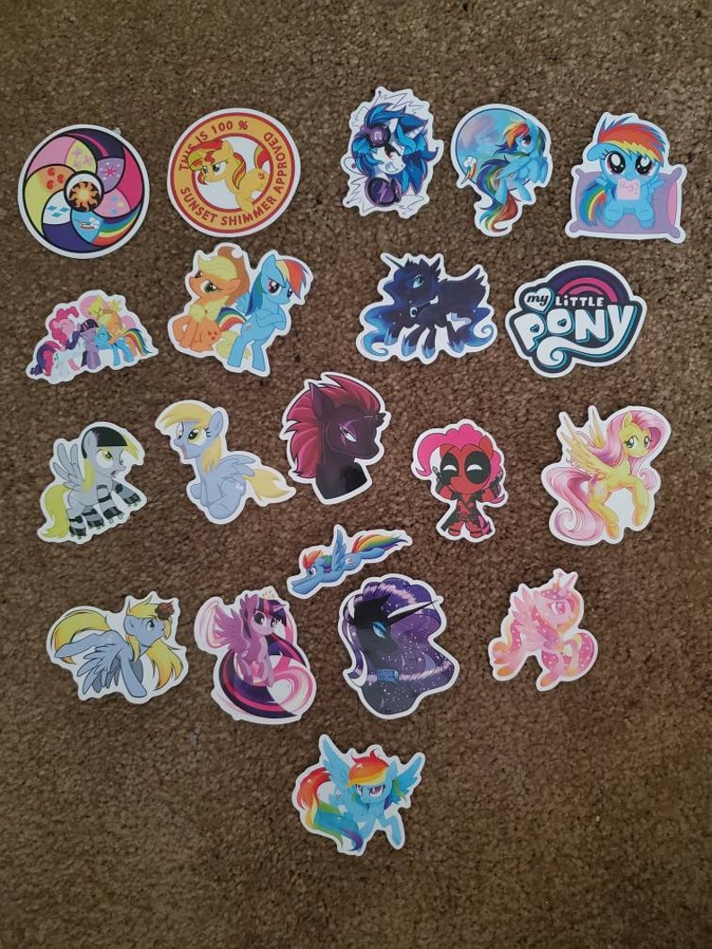 My Little Pony Stickers - Etsy