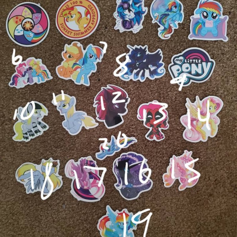 My Little Pony Stickers - Etsy