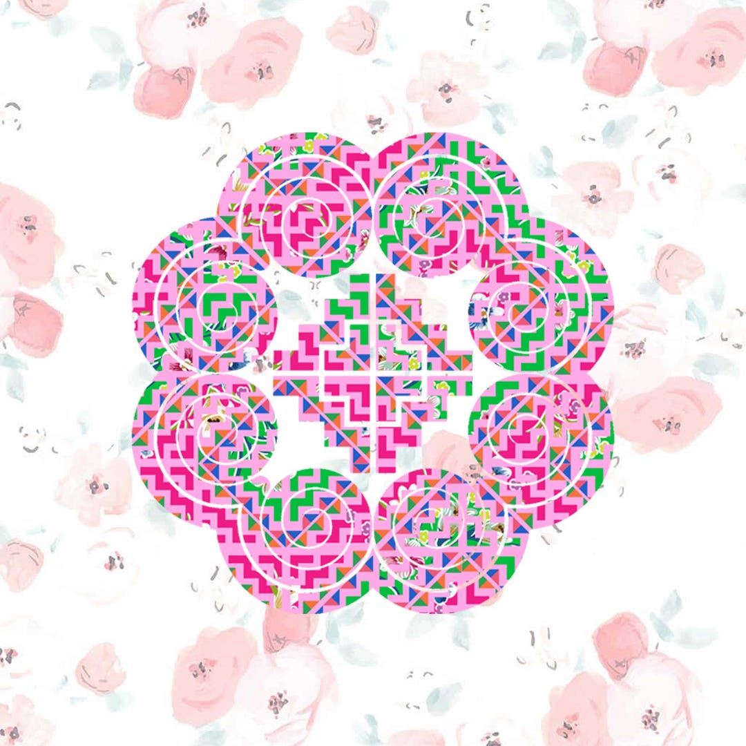 Hmong Elephant Motif With Colored Embroidery Digital File - Etsy