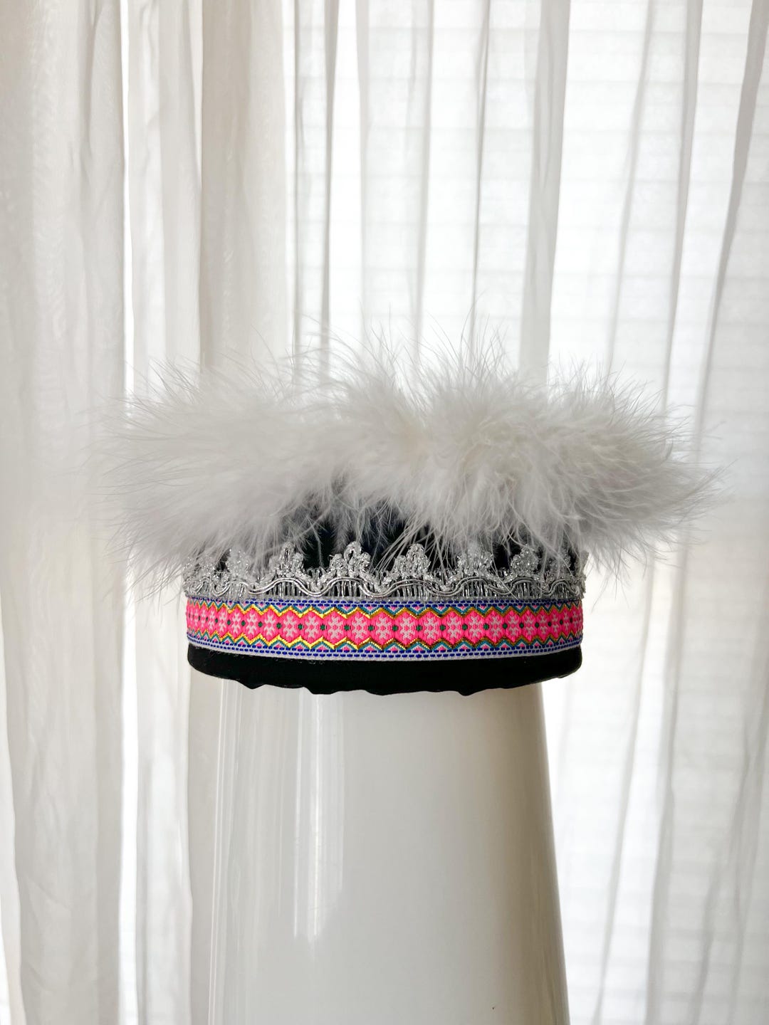 Hmong White Fur Mini Baby Top Hat for Newborn - Etsy