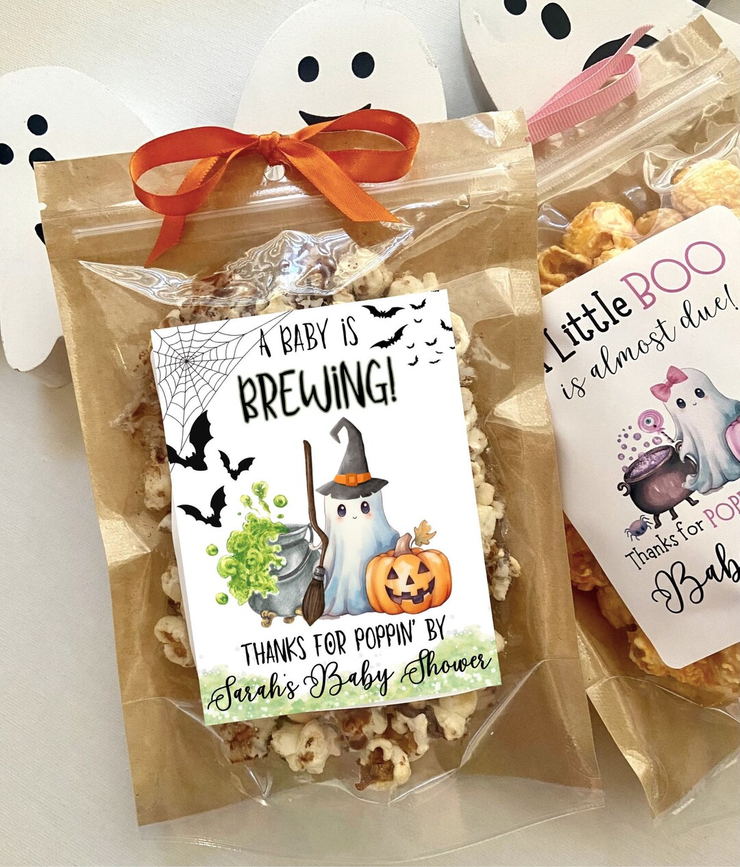 A Baby is Brewing Baby Shower Favors Little Boo Custom Popcorn Treat ...
