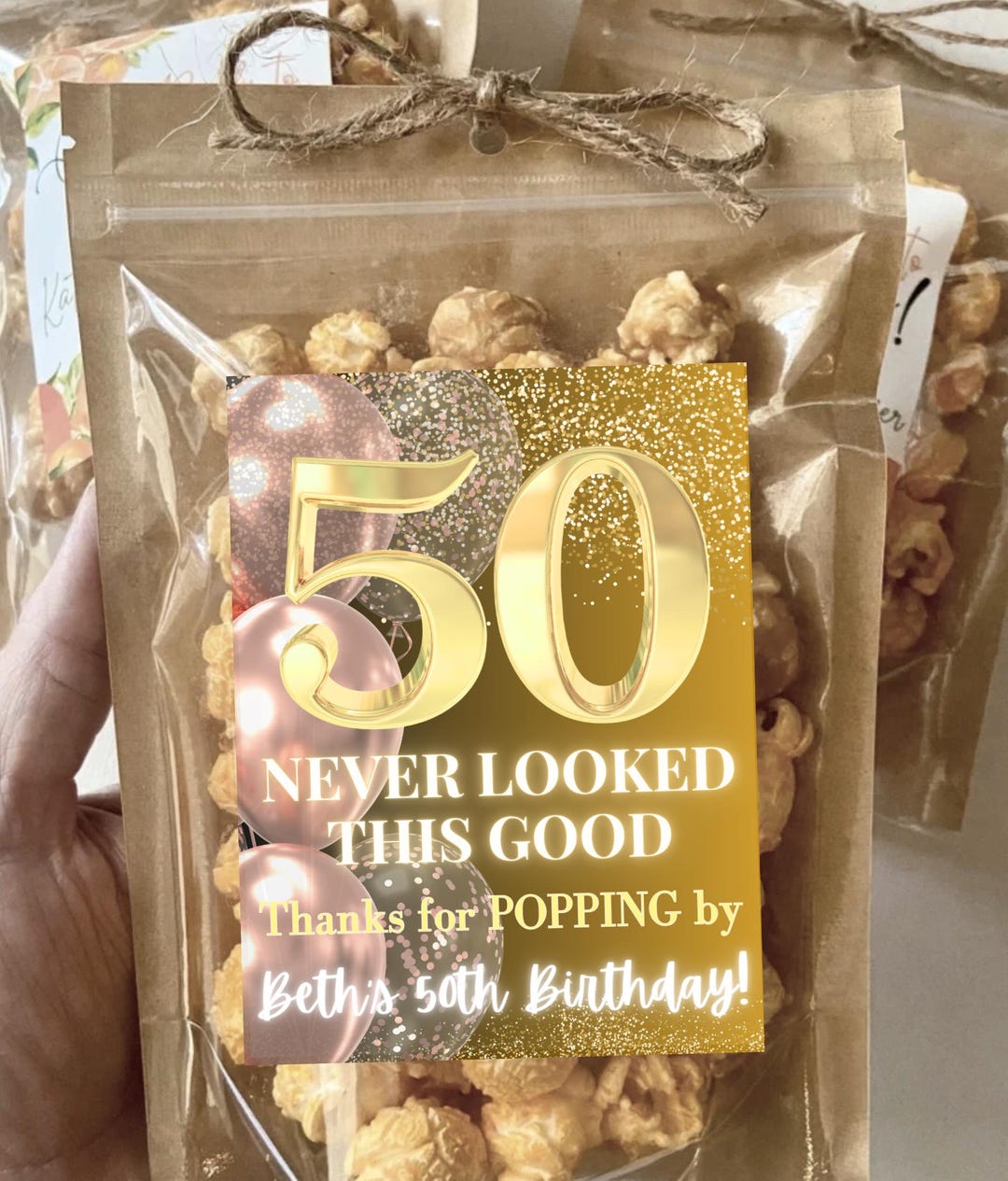 50th Birthday Party Favors for Women Pink Fiftieth Birthday Gifts for ...
