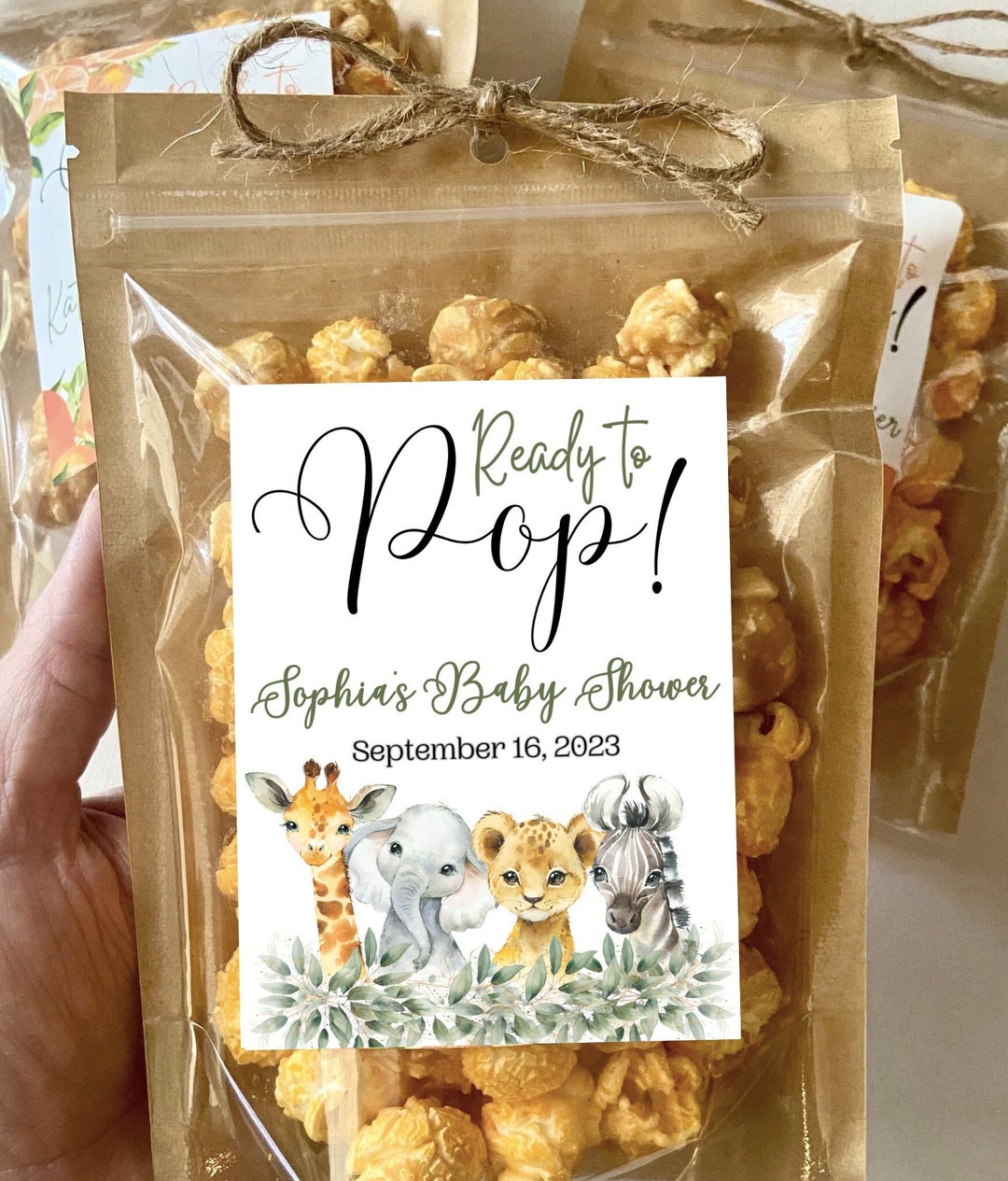 Safari Baby Shower Favors Wild One Jungle Theme Party Ready to Pop Baby ...