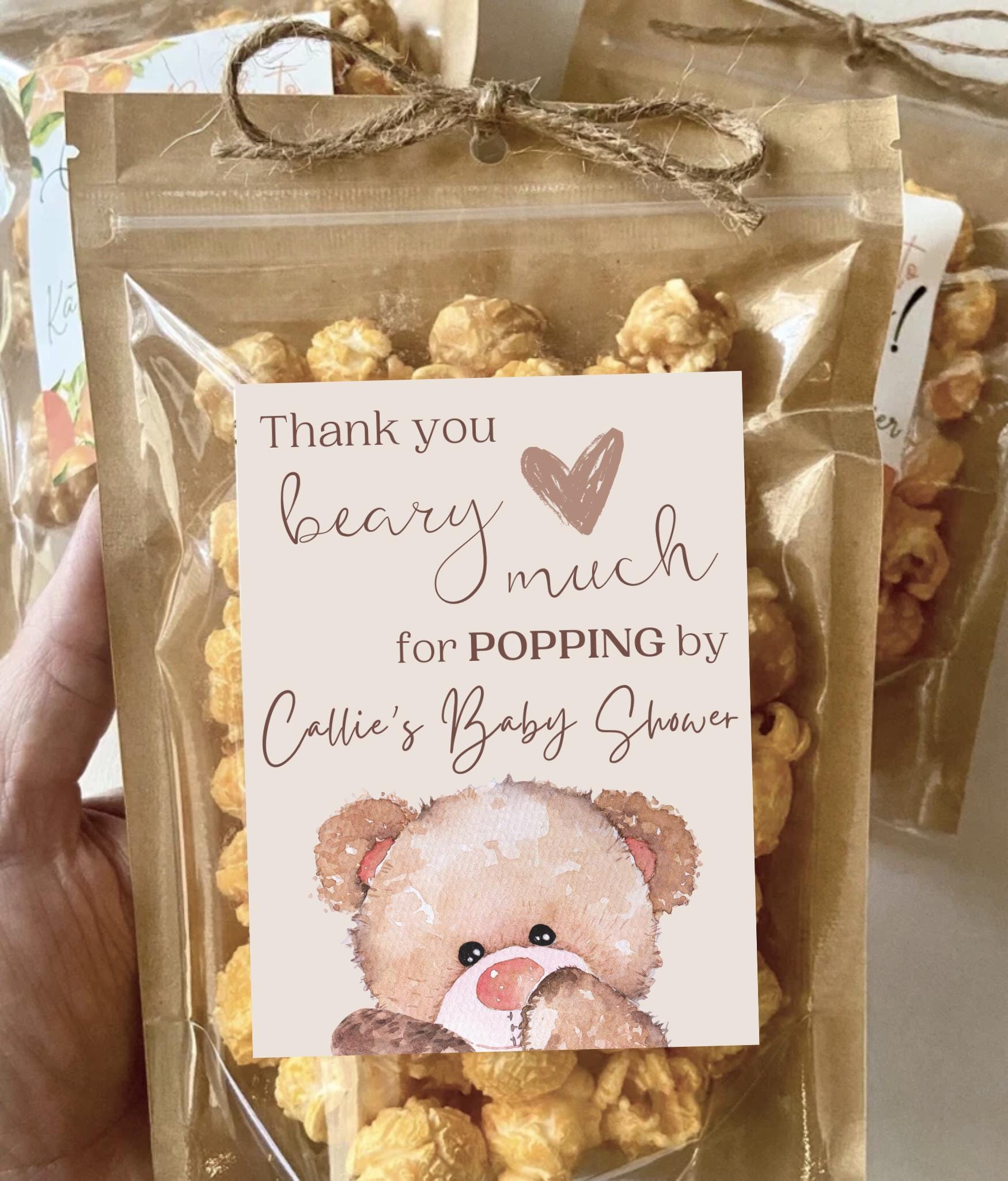 Teddy Bear Baby Shower Favors We Can Bearly Wait Guest Gifts ...