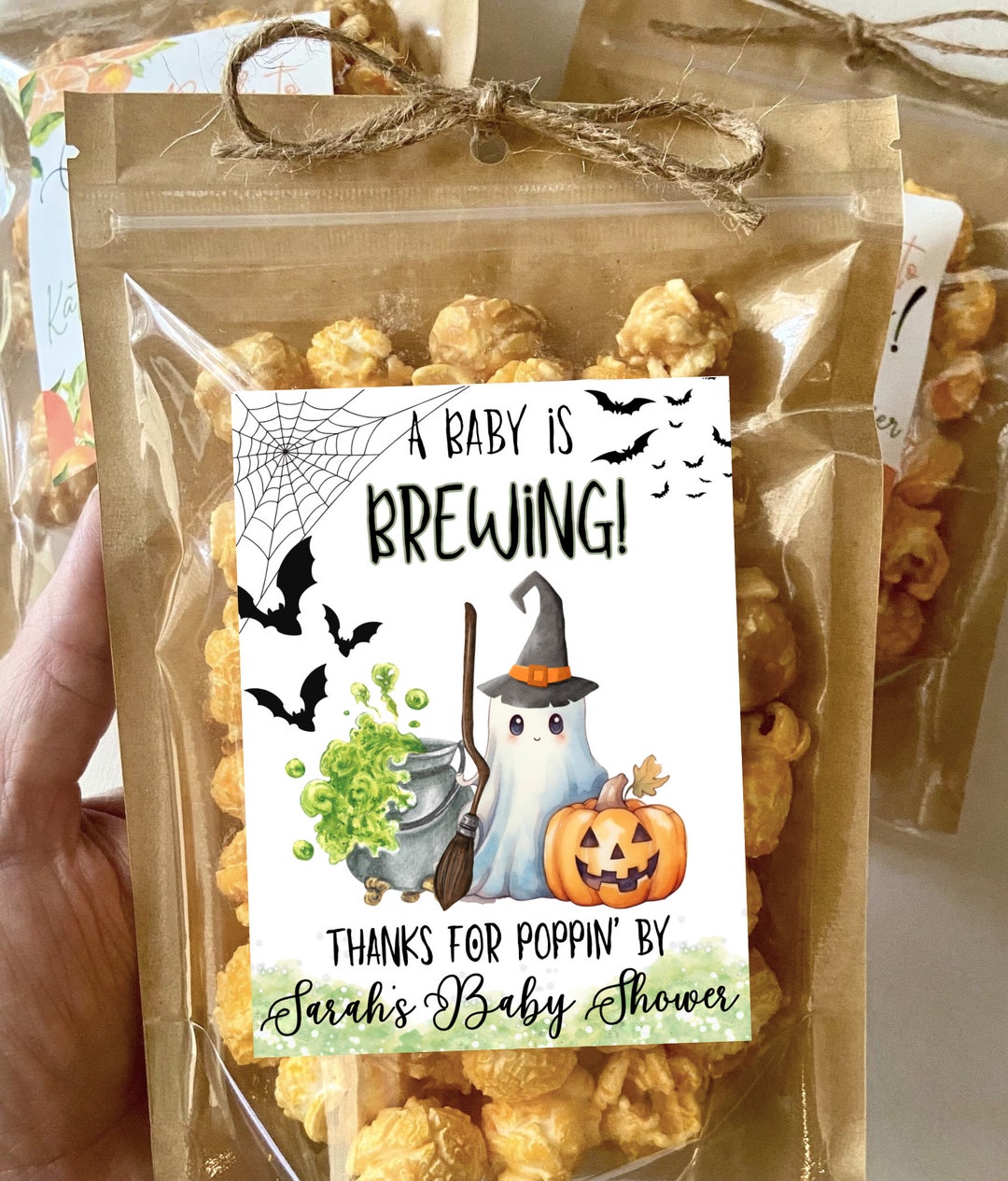 A Baby is Brewing Baby Shower Favors Little Boo Custom Popcorn Treat ...