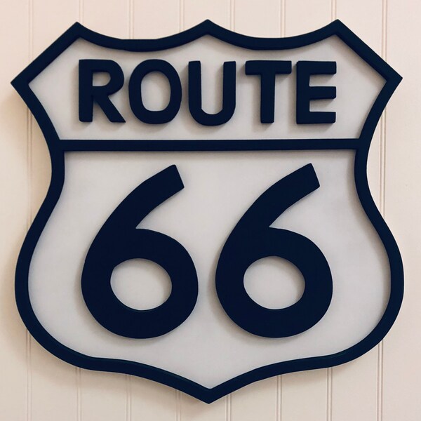 Route 66 Wooden Sign - Etsy