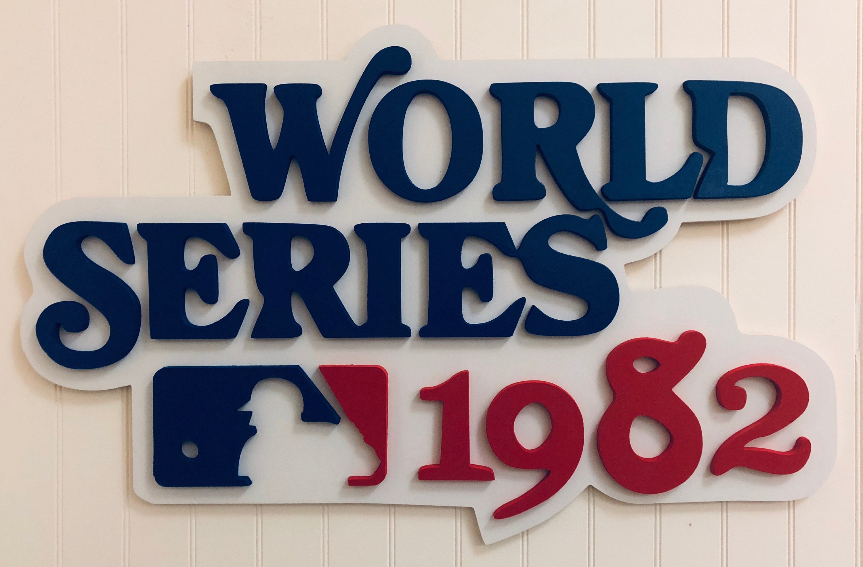 1982 World Series Wooden Logo St. Louis Cardinals vs Milwaukee | Etsy