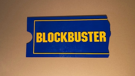 19 X 9 Blockbuster Video Wood Wall Decor Mancave | Etsy