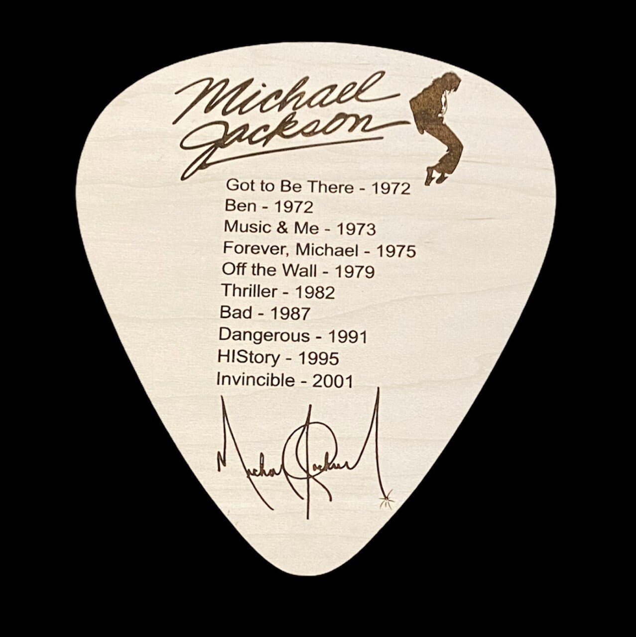 Michael Jackson LARGE Guitar Pick With Discography and - Etsy