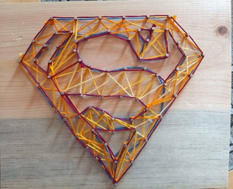 Superhero String Art - Etsy