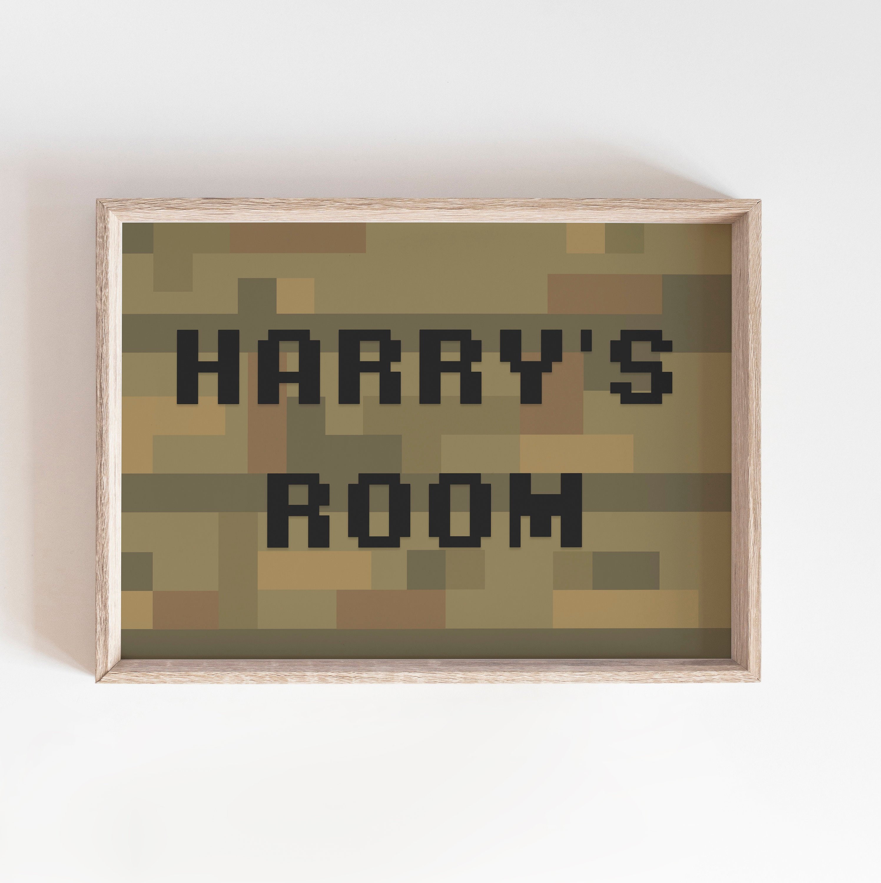 Minecraft Inspired Personalised Kids Door Sign / Minecraft Kids Room ...