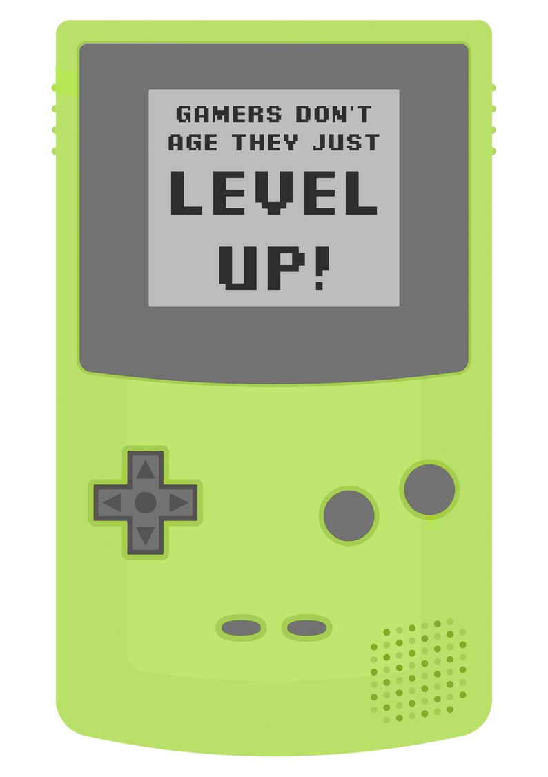 Level up Birthday Card / Gamer Birthday Card / Nintendo Card / | Etsy