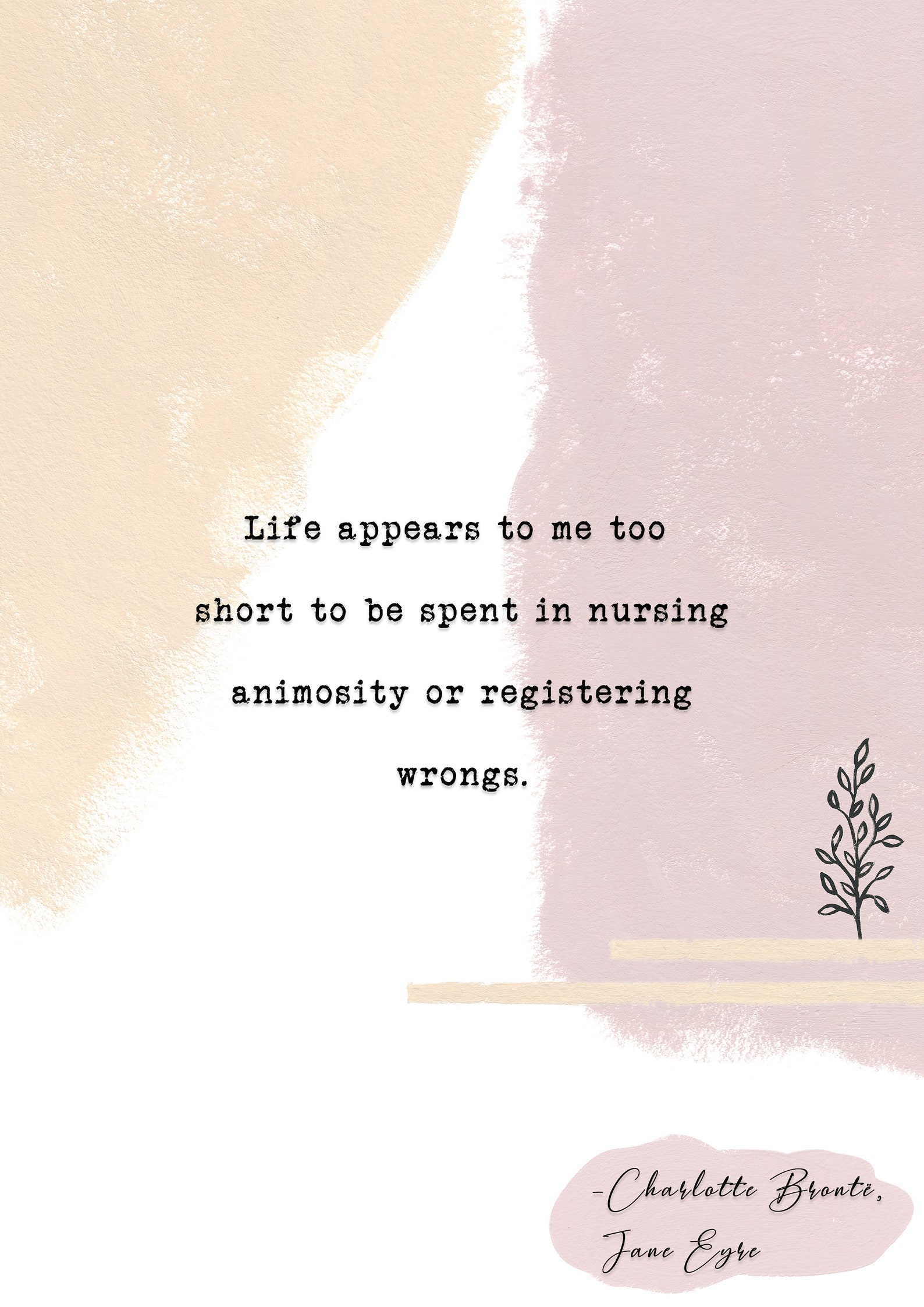 Brontë Sisters Literary Quote Prints / Set of 3 Prints / | Etsy