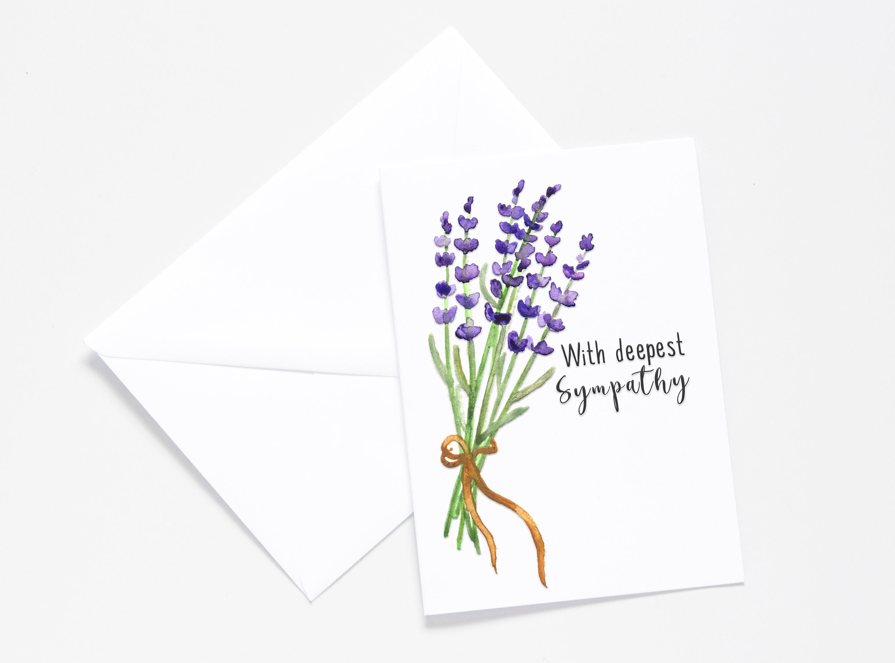 Sympathy Card / Bereavement Card / Loss Card / With Deepest | Etsy