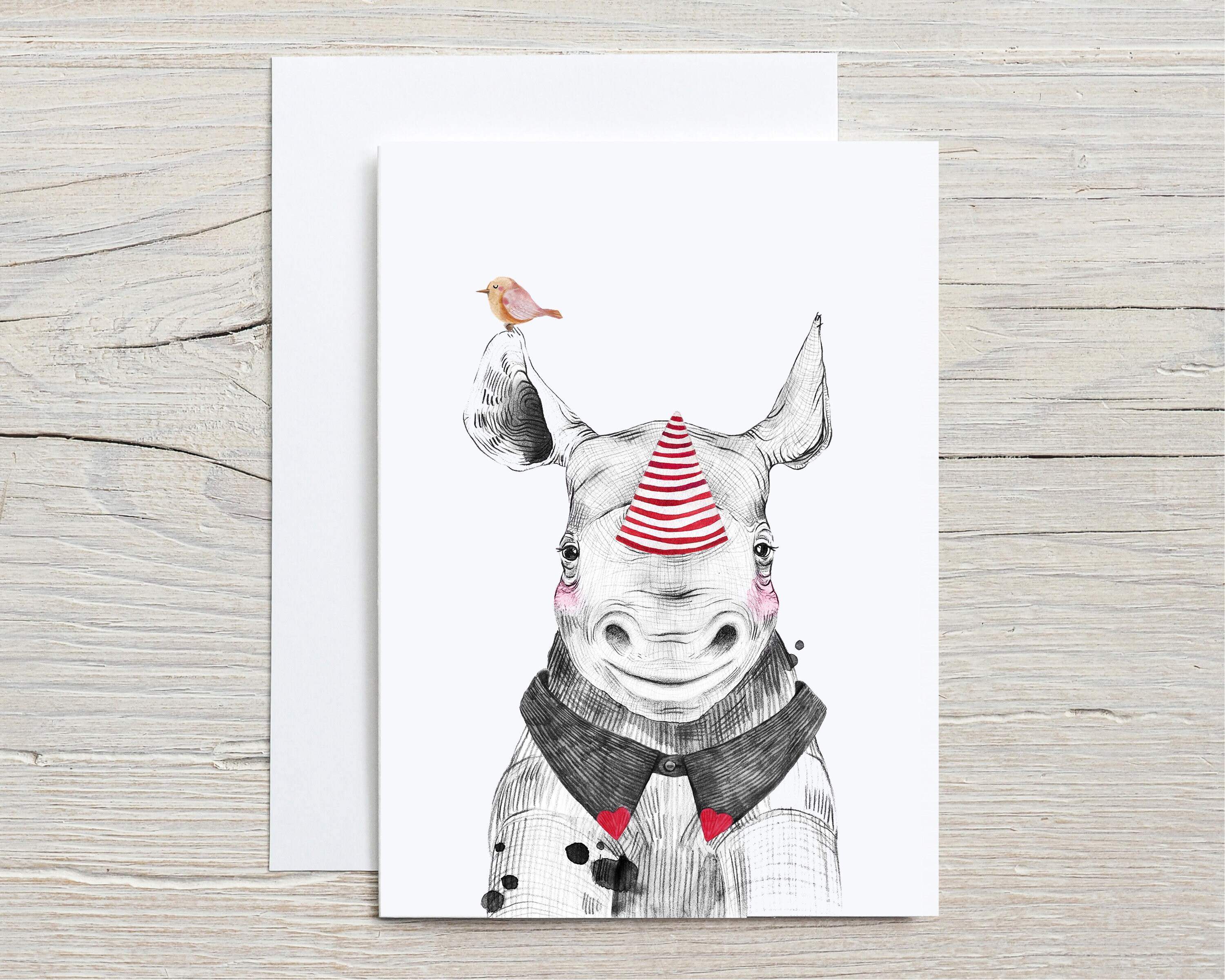 Pack of Children's Animal Cards / Pack of 10 / Pack of 5 / Thank You ...