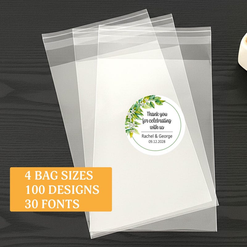 Labeled Plastic Bags - Etsy