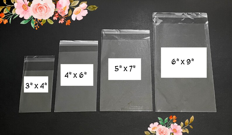 Personalized Business Bags With Labels 3x4in 4x6in 5x7in - Etsy