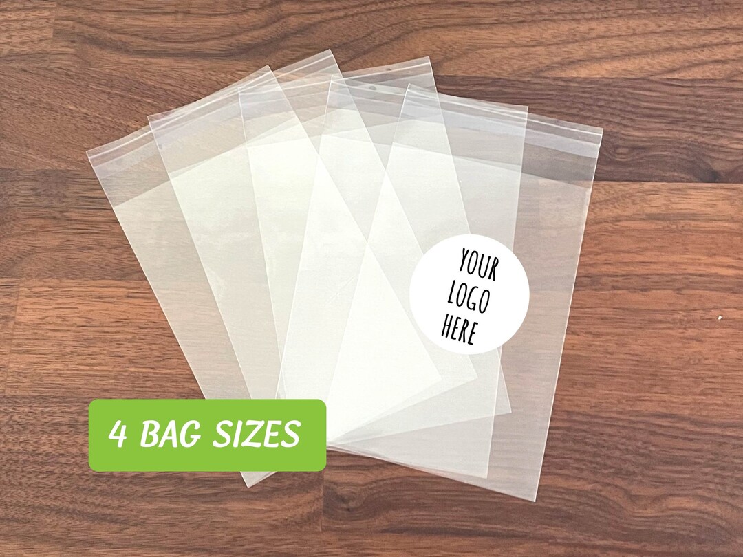 Personalized Business Bags With Labels -3x4in, 4x6in, 5x7in, 6x9in ...