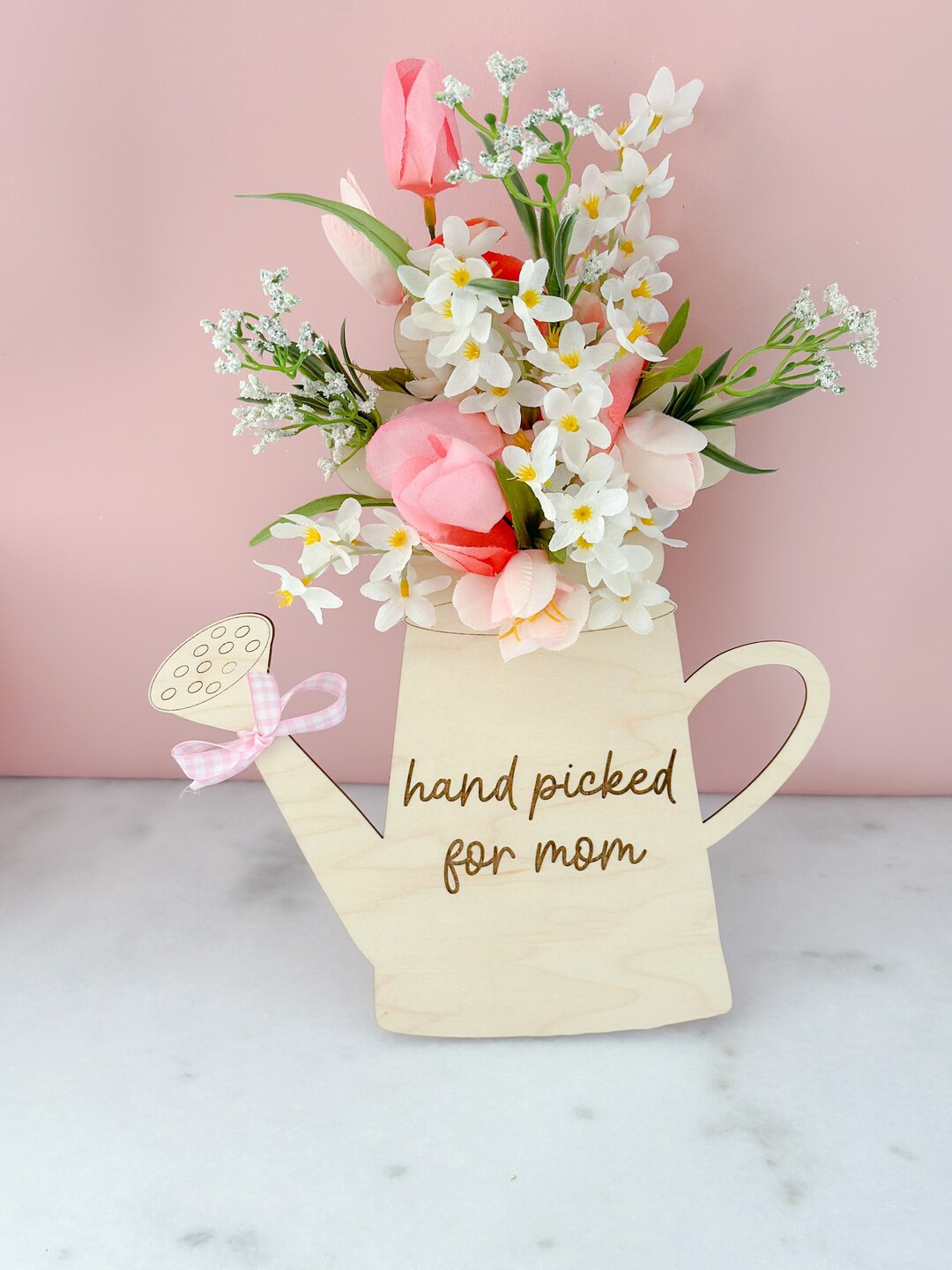 Mother's Day Sprinkling Can Flower Holder Craft for Kids, Mother's Day ...