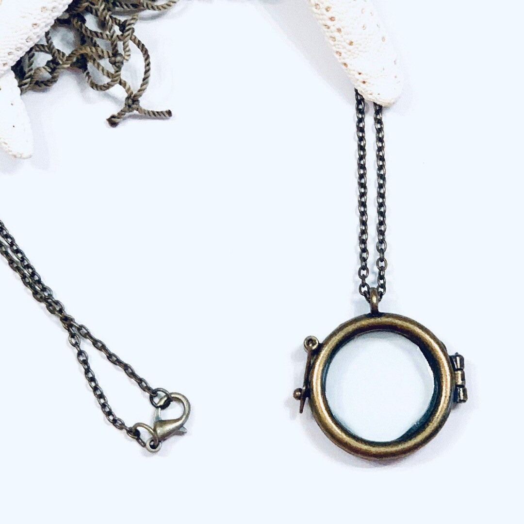 Collar de medallón vintage, medallón de oro antiguo, medallón de oro ...