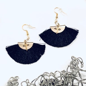 Boucles doreilles de déclaration, Boucles doreilles en éventail ...