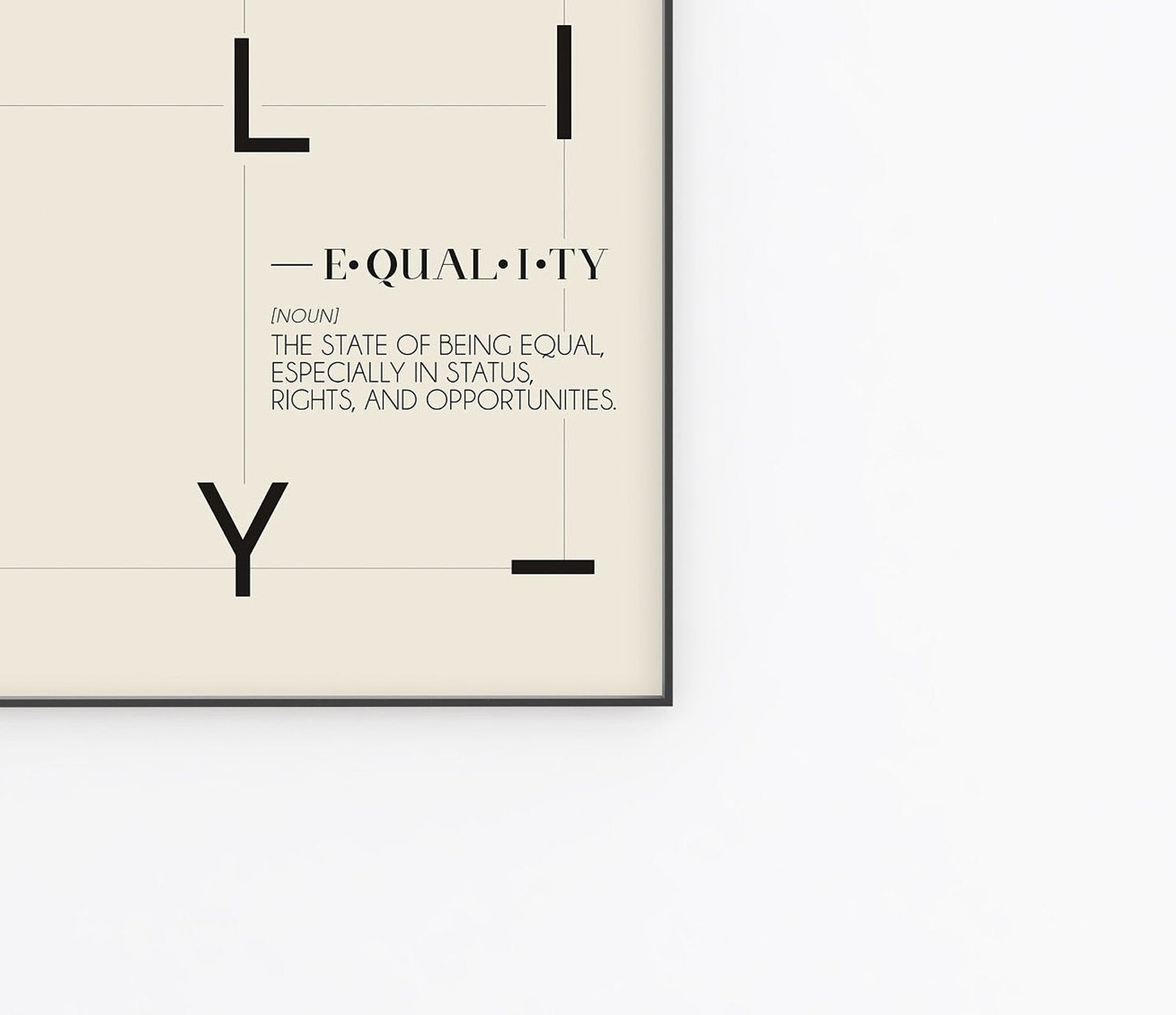 Equality Definition Print PRINTABLE ART Social Justice Aesthetic Decor ...