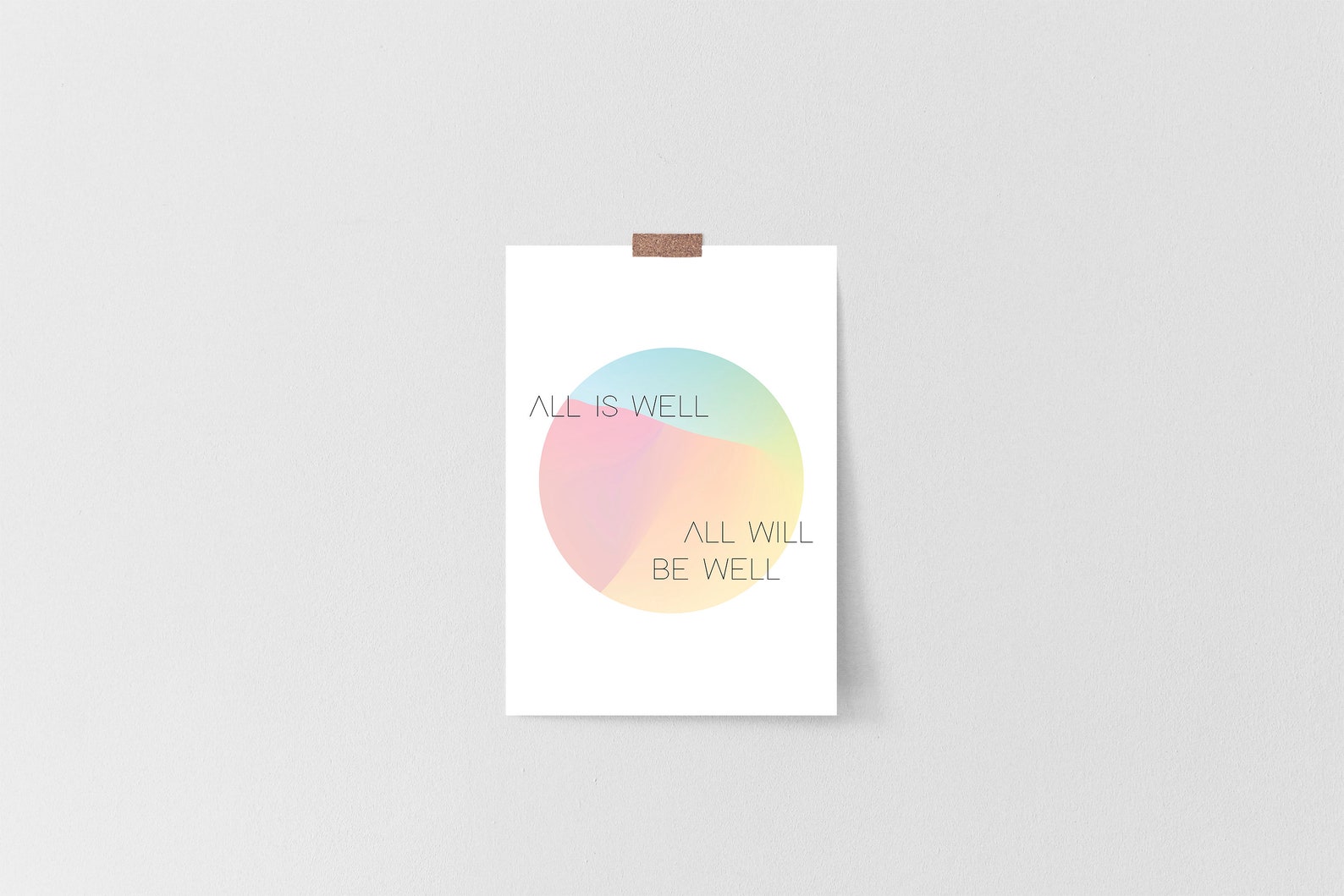 All is Well PRINTABLE Aesthetic Room Decor Wall Art Quote - Etsy