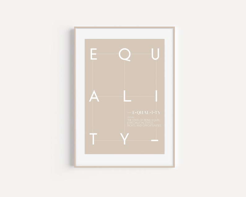 Equality Definition Art Print | PRINTABLE ART | Feminism Social Justice ...