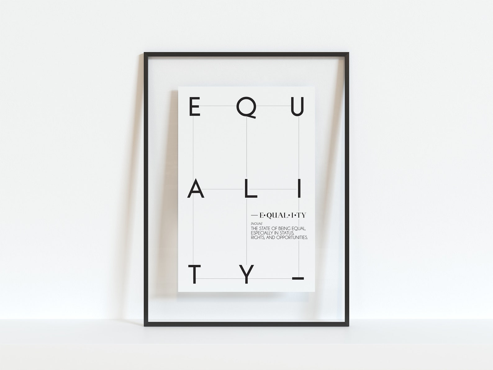 Equality Definition Art Print | DIGITAL DOWNLOAD | BLM Art Print ...