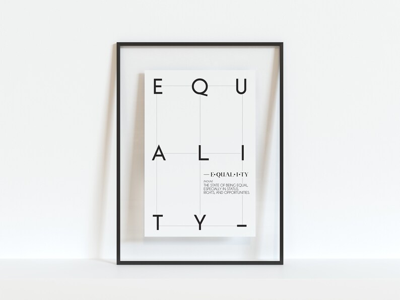 Equality Definition Art Print | DIGITAL DOWNLOAD | BLM Art Print ...
