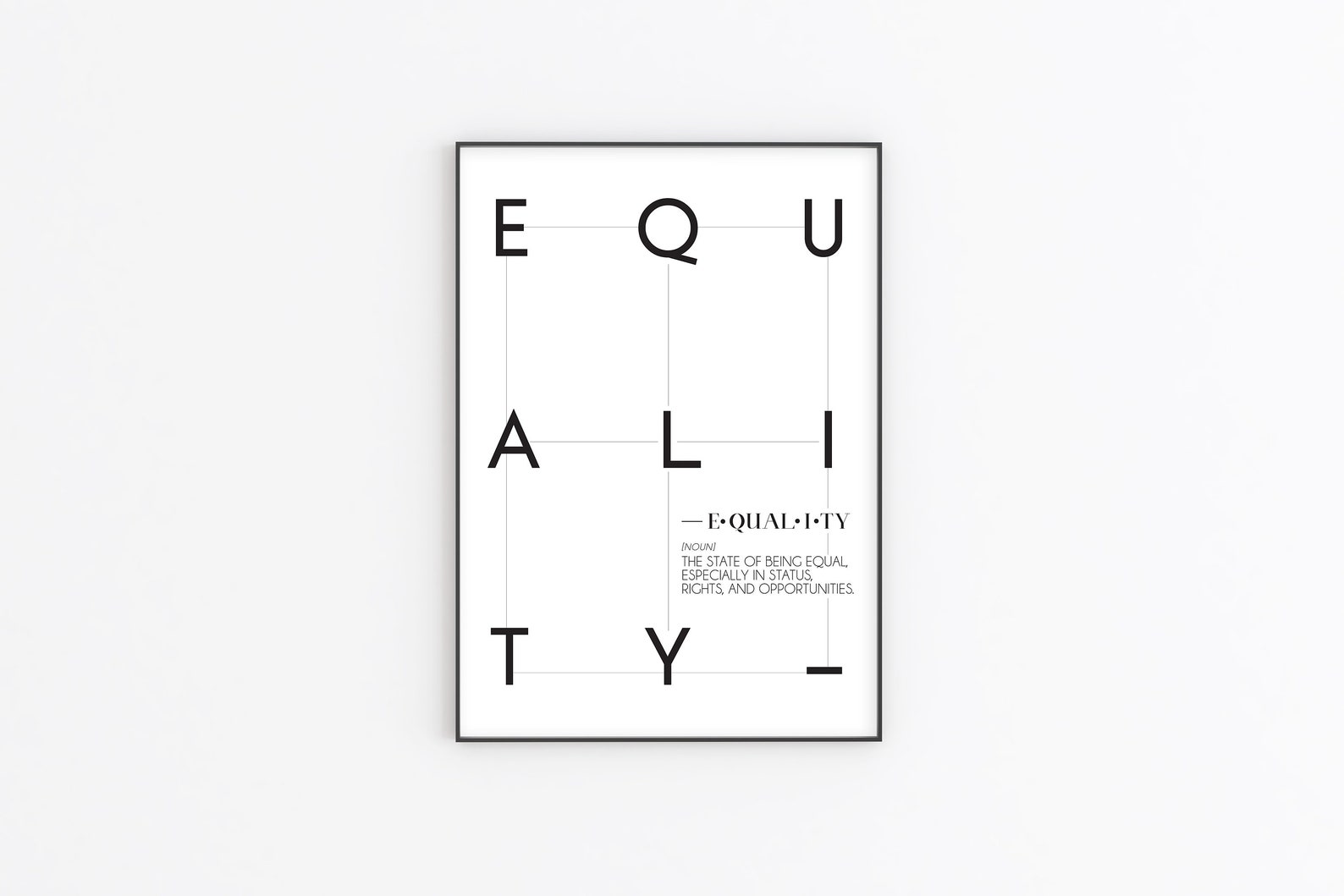 Equality Definition Art Print | DIGITAL DOWNLOAD | BLM Art Print ...