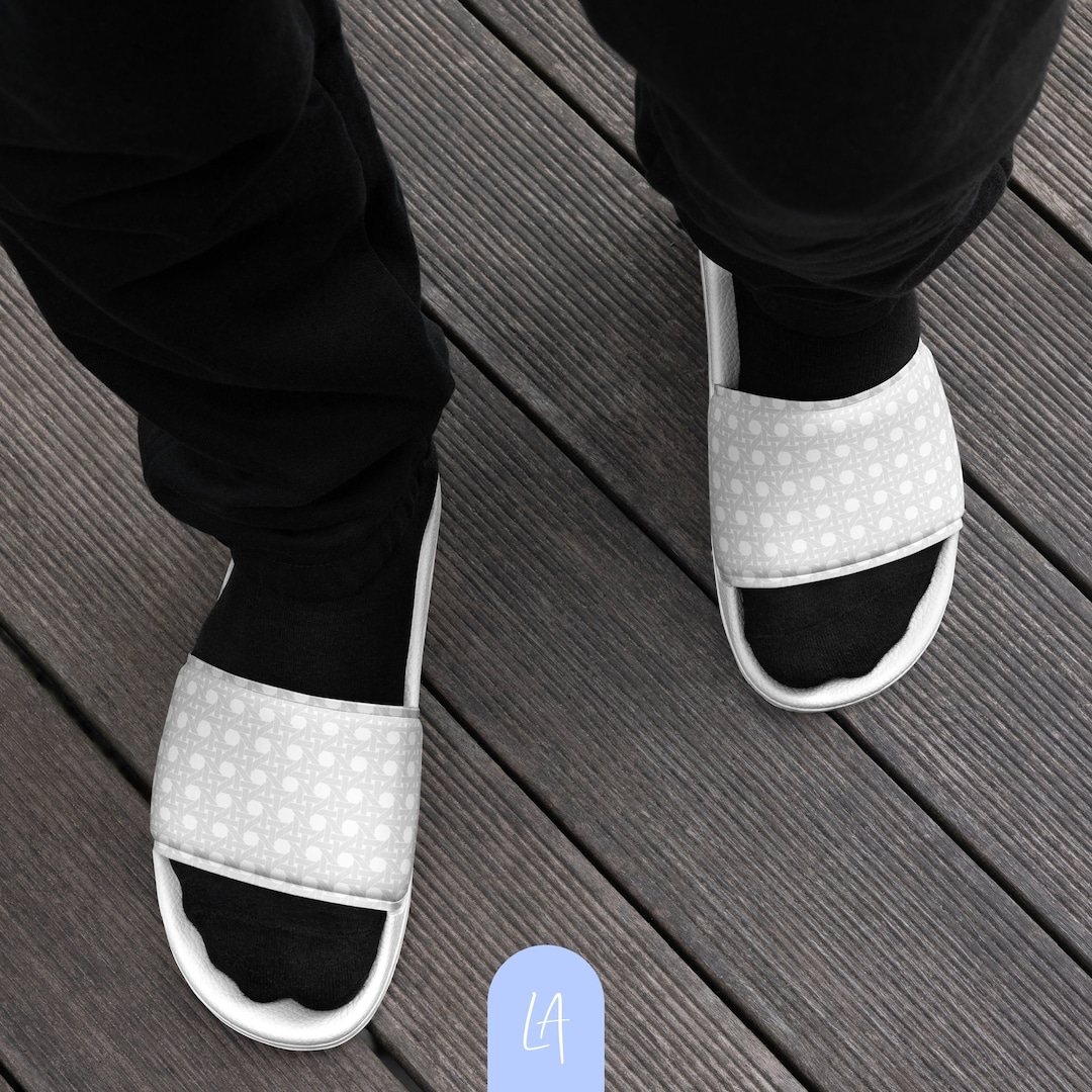 Slides for Men Rattan Design Sandals Men Sandals Summer Aesthetic ...