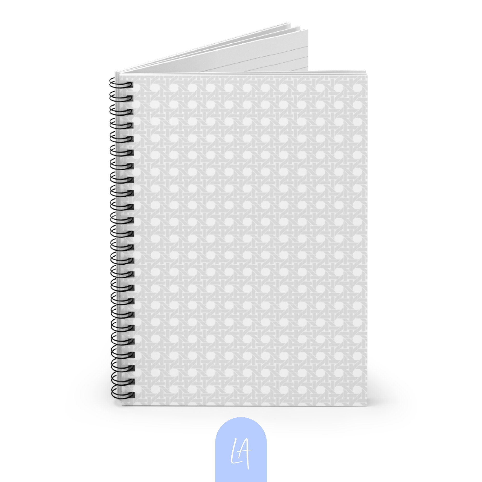 Rattan Pattern Spiral Notebook | Lined Paper | Back to School Supplies ...