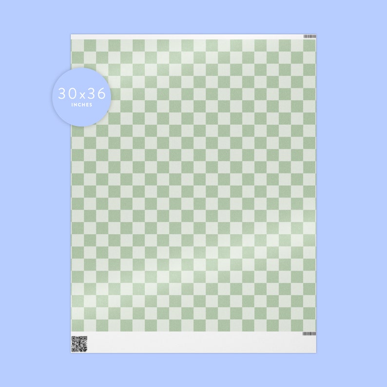 Checkered Wrapping Paper Roll Checker Pattern Great for - Etsy