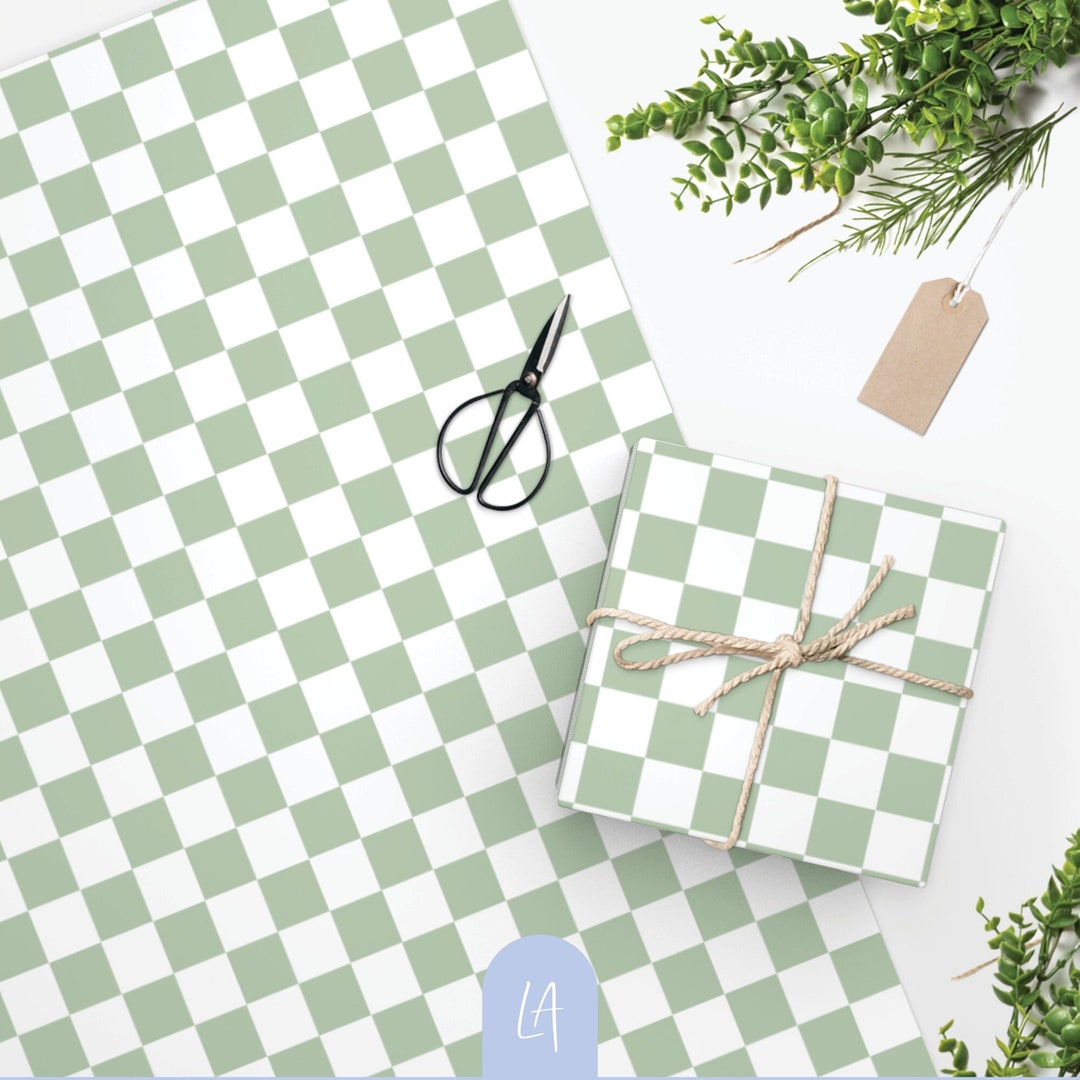 Checkered Wrapping Paper Roll | Checker Pattern | Great for Christmas ...