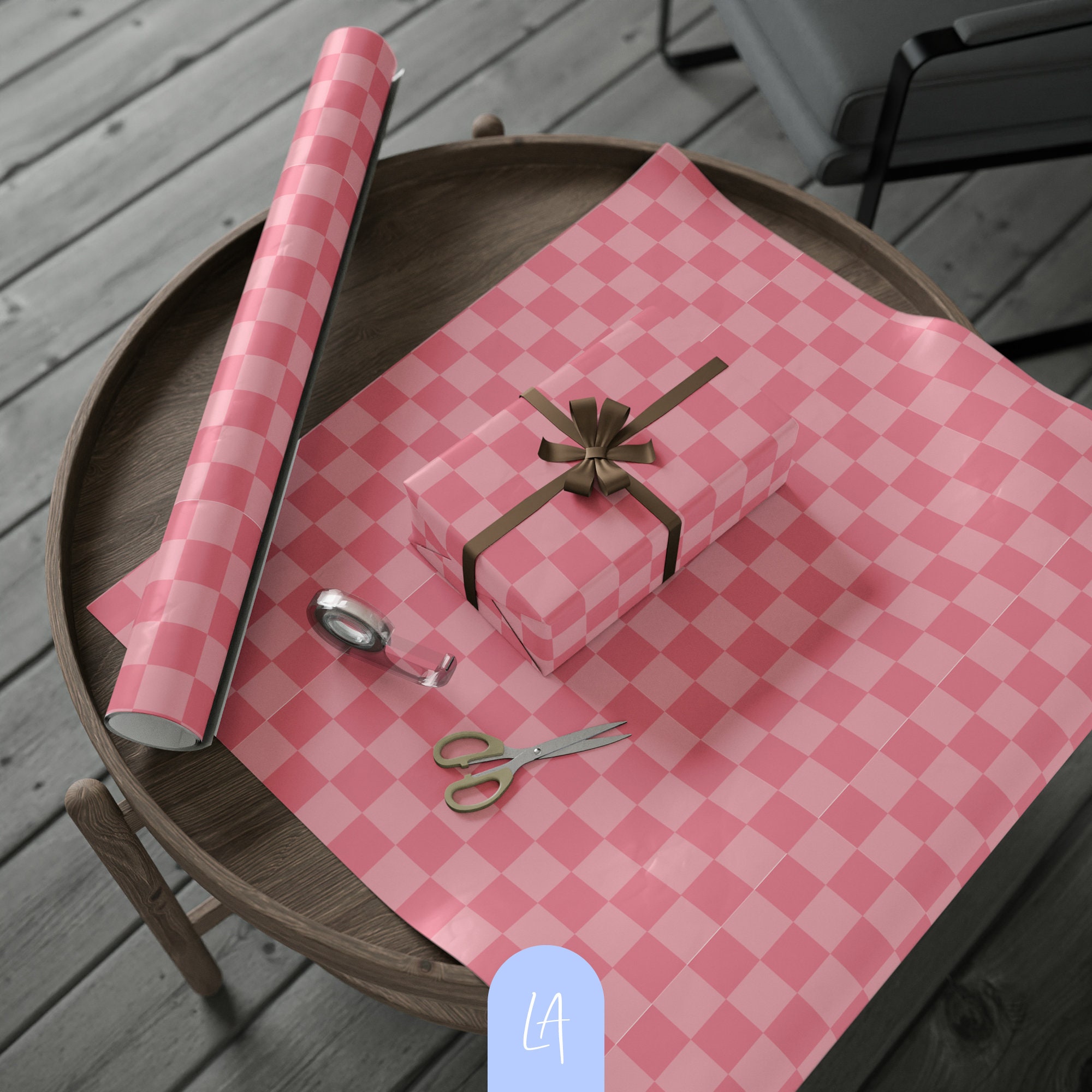 Checkered Wrapping Paper Roll Checker Pattern Great for - Etsy