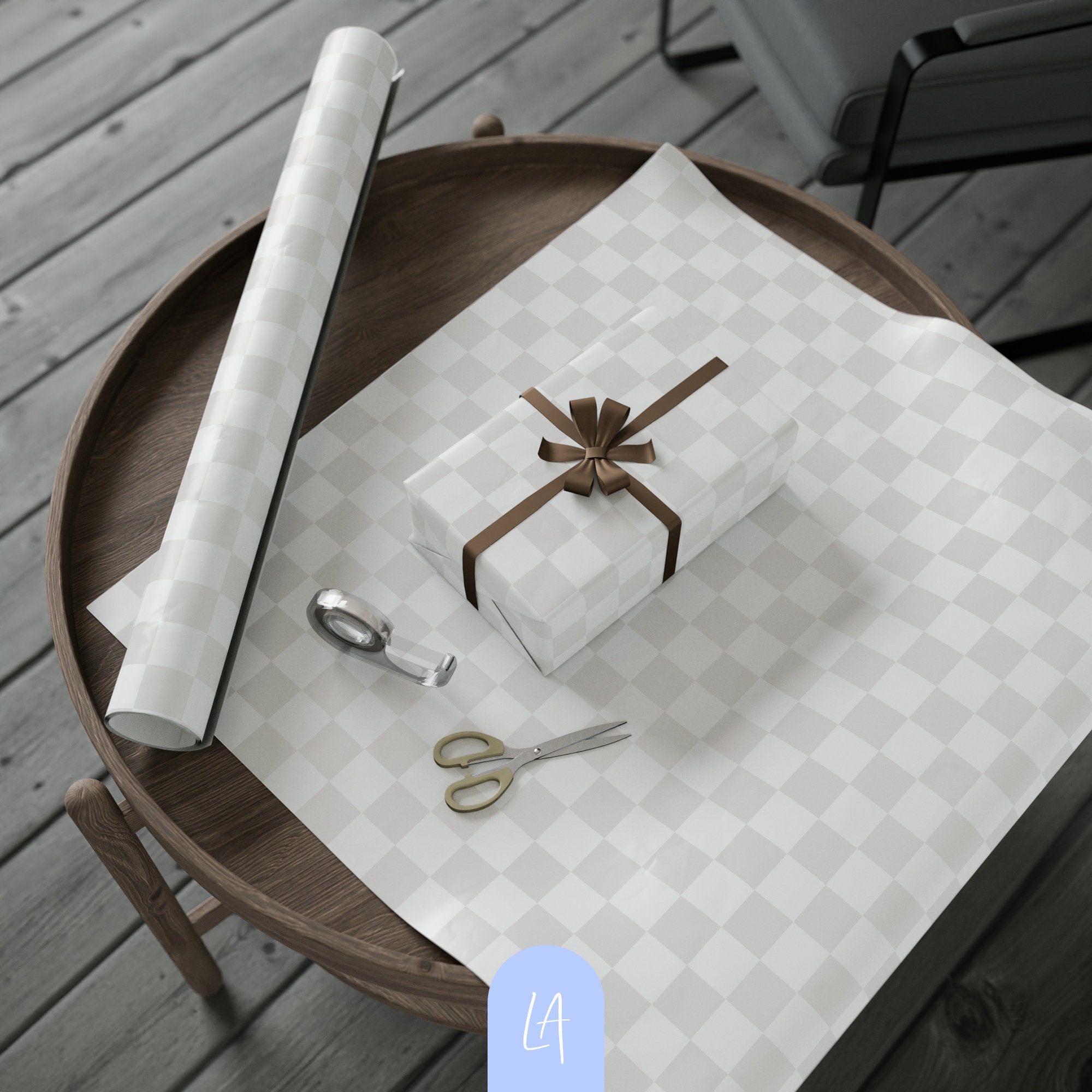 Checkered Wrapping Paper Roll Checker Pattern Great for - Etsy