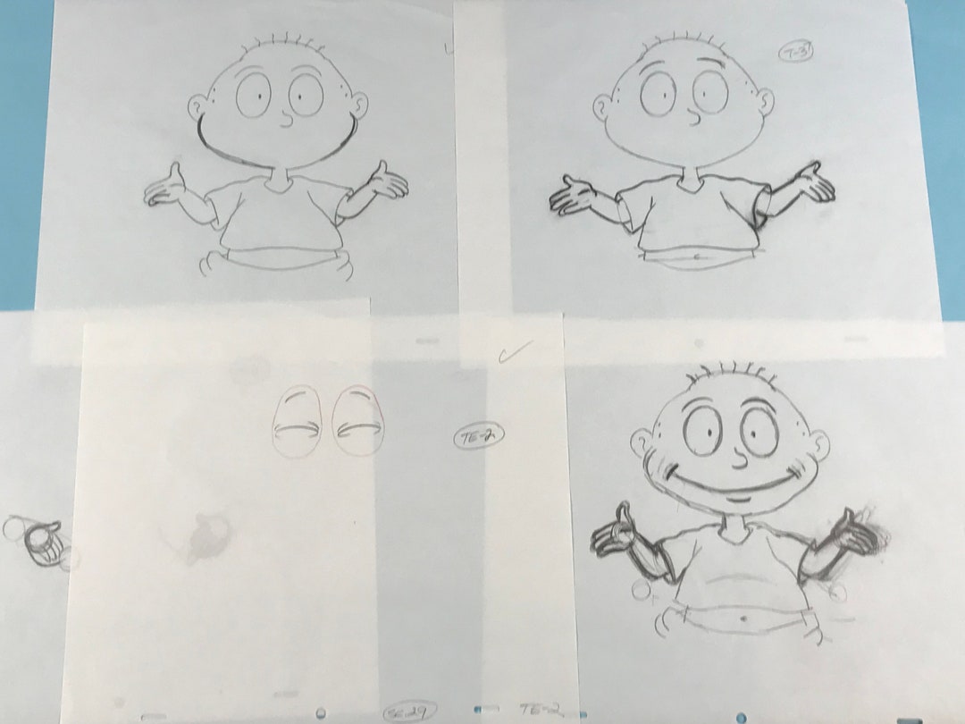 Animation Production Drawings Set of 5 Tommy Pickles 1980’s - Etsy