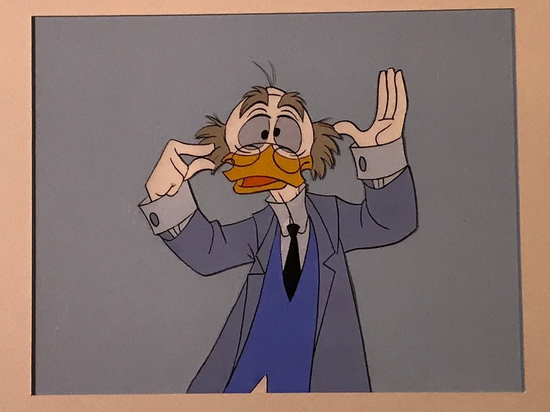 Vintage Walt Disney Animation Production Cel - Professor Ludwig Von ...