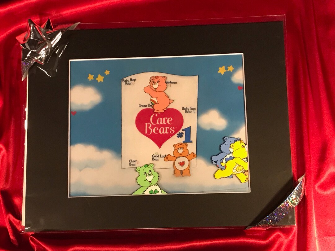 Care Bears Animation Production 4 Cel Setup and Color Print Background ...