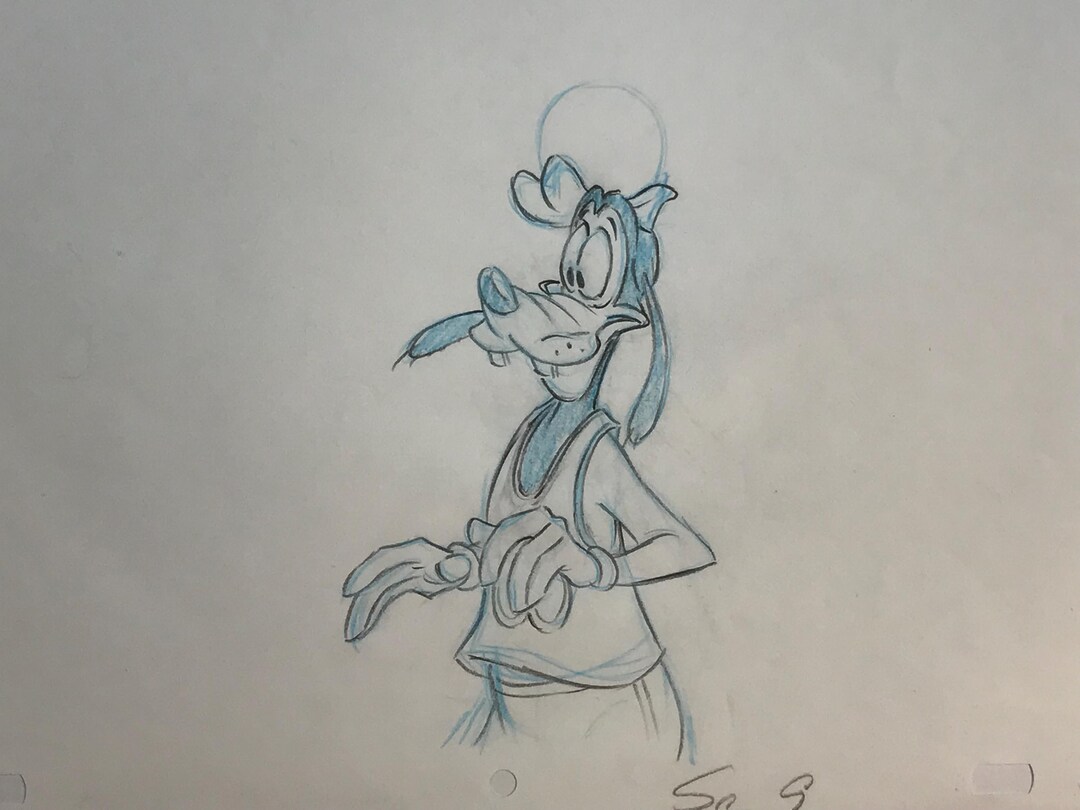 Walt Disney’s Goofy Animation Production Drawing -1980’s - Etsy Australia